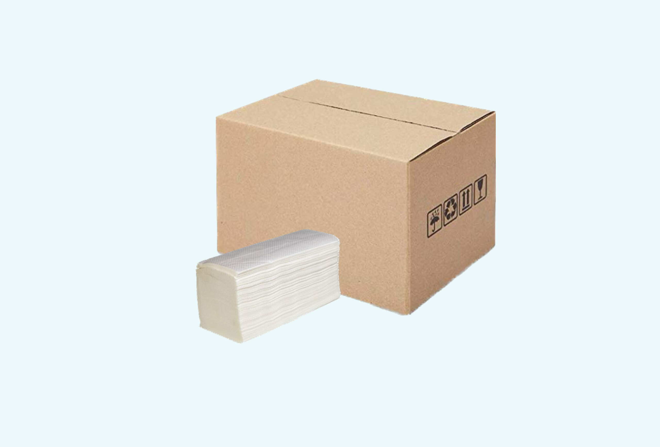 1-Ply Inter-Fold Paper – White – Bon Plus